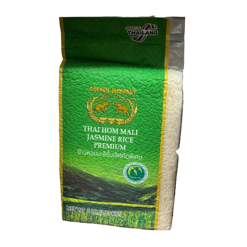 Golden Elephant Thai Hom Mali Jasmine Rice Premium – ZHICAY FOODS