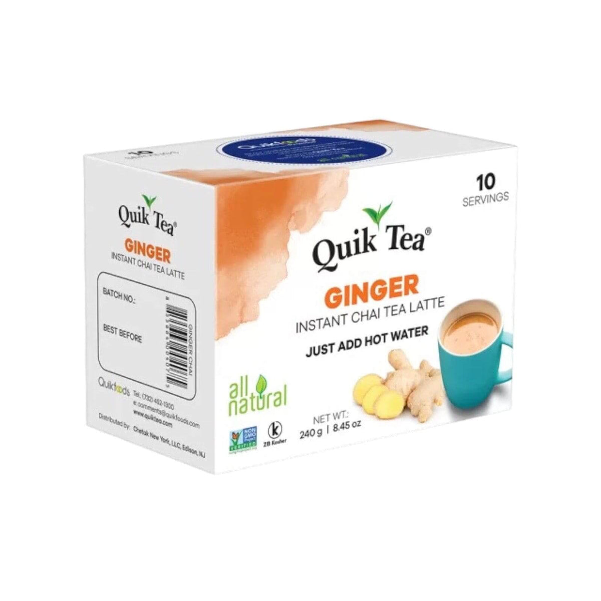 Quik Tea Ginger Instant Chai Tea Latte – ZHICAY FOODS