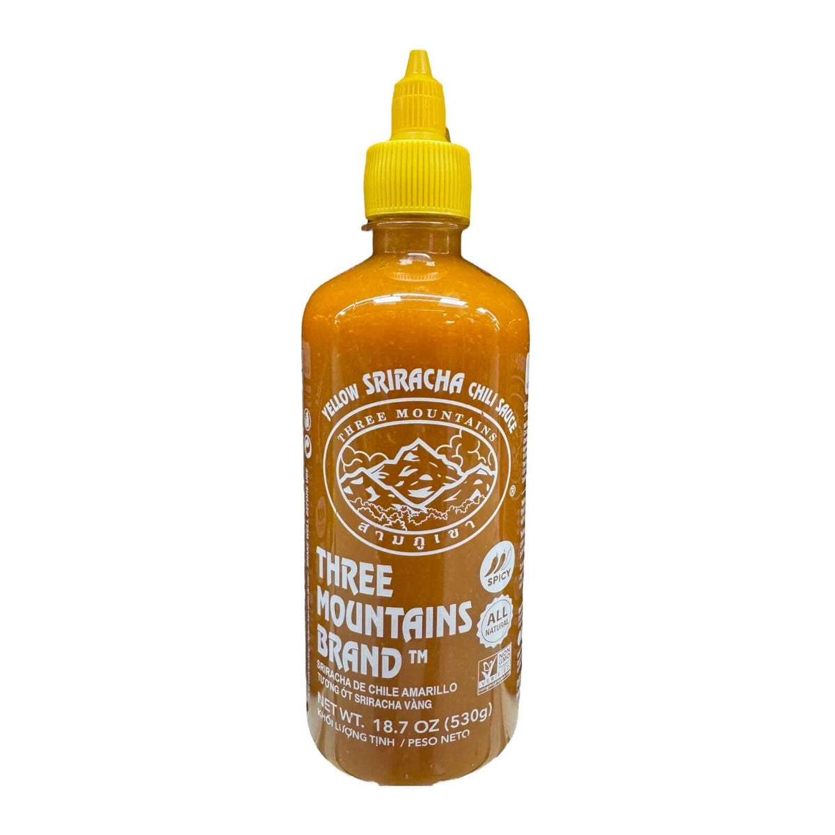 Three Mountains Yellow Sriracha Chili Sauce (Spicy) – ZHICAY FOODS