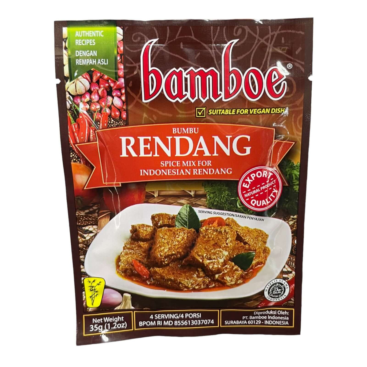 bamboe Rendang Spice Mix – ZHICAY FOODS