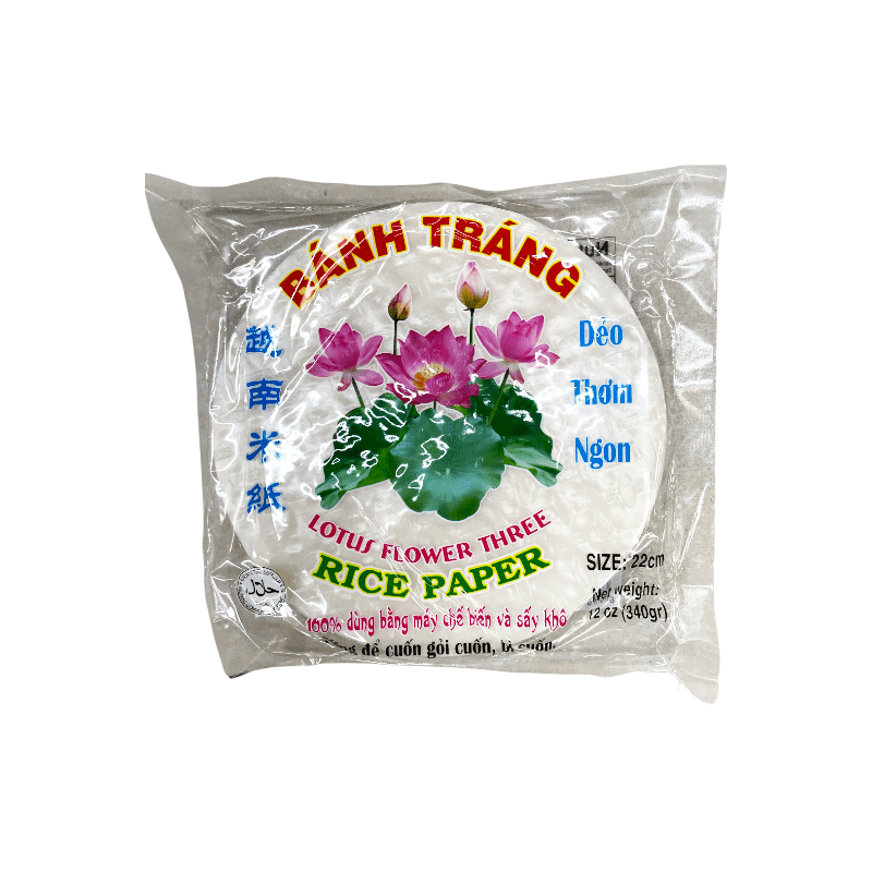 Lotus Flower Three Rice Paper Round – ZHICAY FOODS