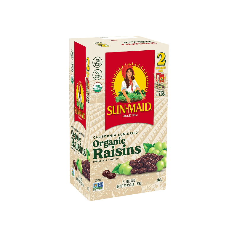 SUN-MAID California Sun-Dried Organic Raisins – ZHICAY FOODS